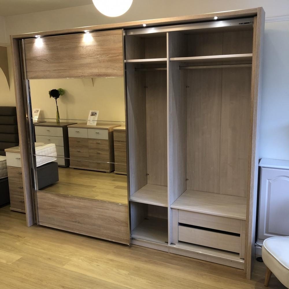 Hampton 260cm Sliding Door Wardrobe | Wardrobes | Mayfield Furniture ...